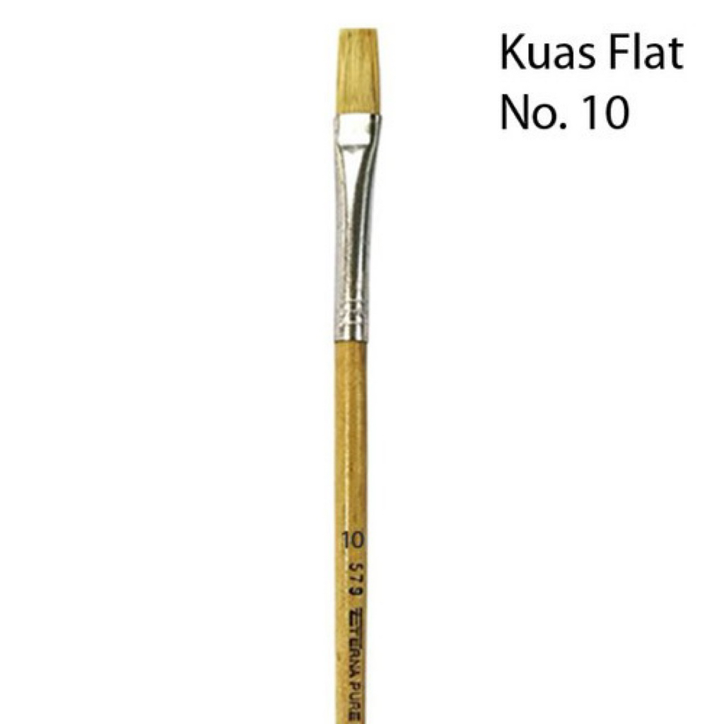 Jual Kuas Lukis nomor 10 Kuas Gambar Kuas Kecil Kuas Flat Kuas Panjang ...
