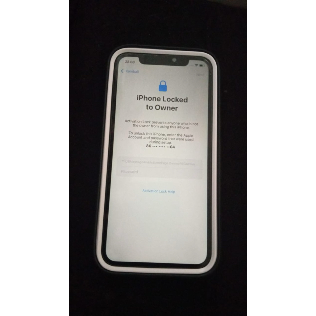 Jual IP XR 128 BLACK lock icloud | Shopee Indonesia