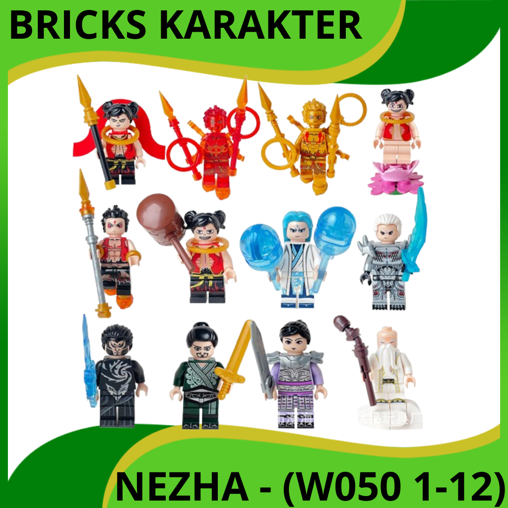 Jual BRICKS KARAKTER NA CHA NE ZHA BLOK BANGUNAN MAINAN MINI BONEKA ...