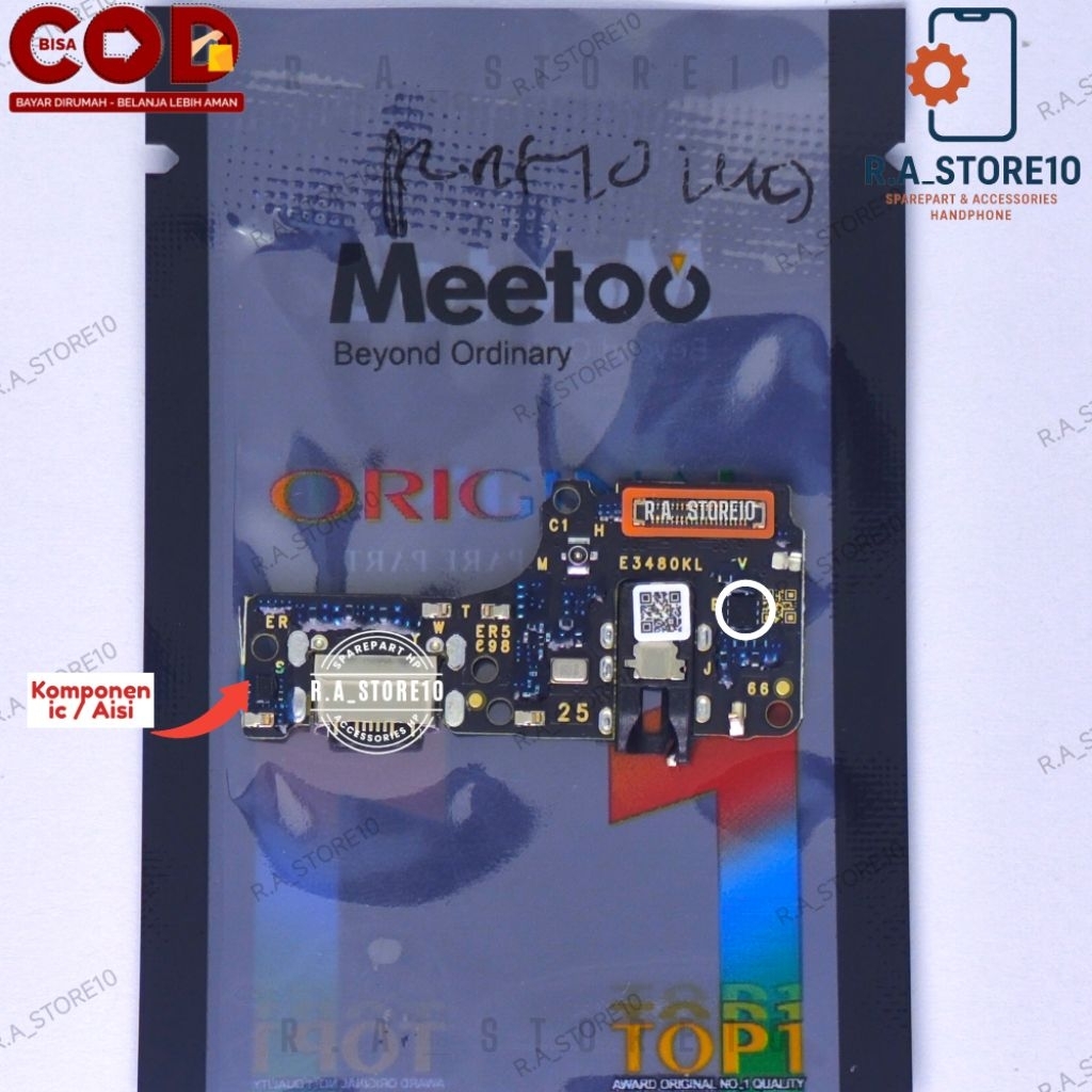 Jual MEETOO Flexibel Charger + IC XIAOMI REDMI NOTE 10 4G / NOTE 10S ...