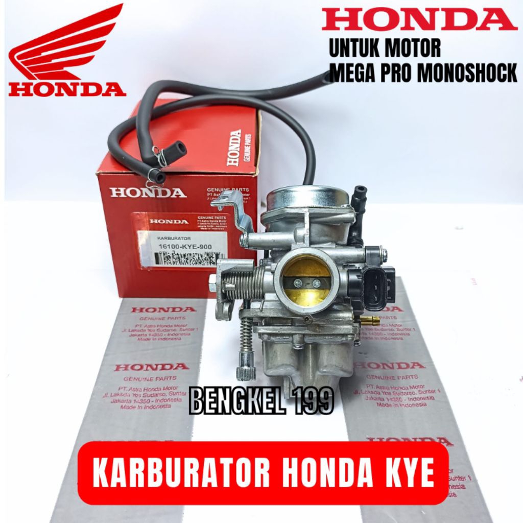 Jual Karburator Honda KYE Mega Pro Monoshock Original Keihin | Shopee ...