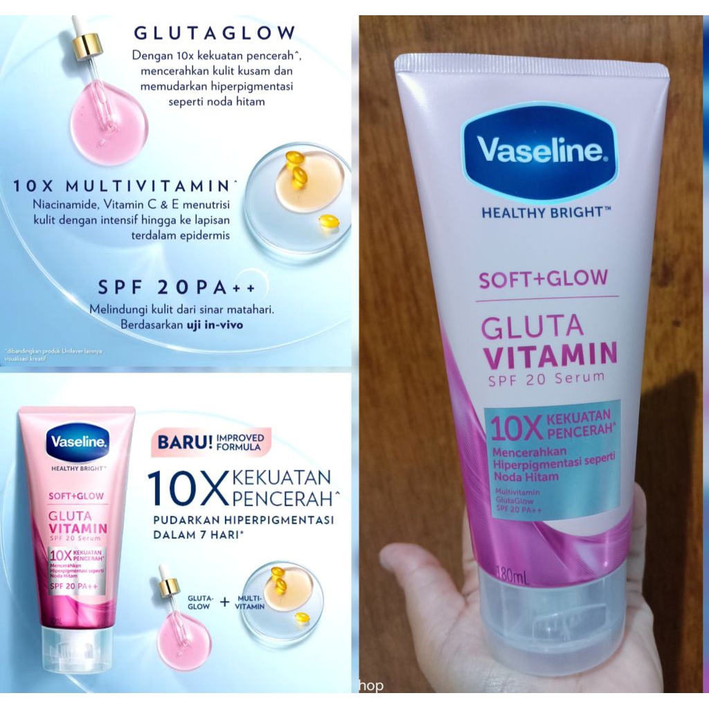 Jual Vaselin Body Serum 180 ml ( Exp. Agustus 2027 ) | Shopee Indonesia