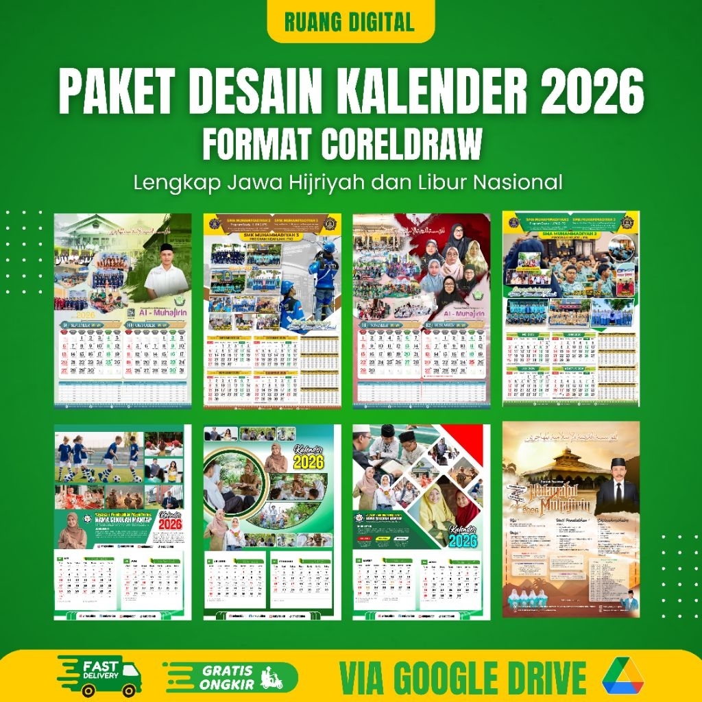 Jual [PROMO] Paket Desain Kalender 2026 Format Coreldraw | Shopee Indonesia