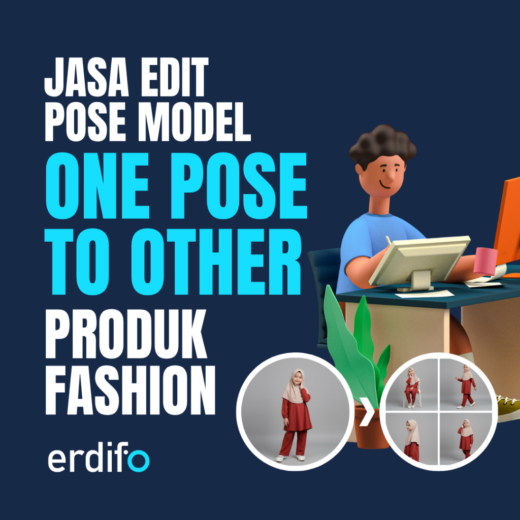 Jual Jasa Edit Foto Pose Model Produk Baju Fashion | Shopee Indonesia