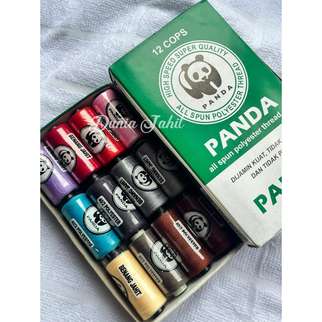 Jual MURAH BENANG JAHIT 500 YARDS MEREK PANDA PER LUSIN (WARNA RANDOM ...