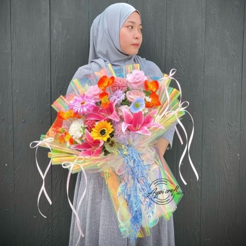 Jual GOSEND SAMEDAY / INSTANT buket bunga artificial / bucket bunga ...