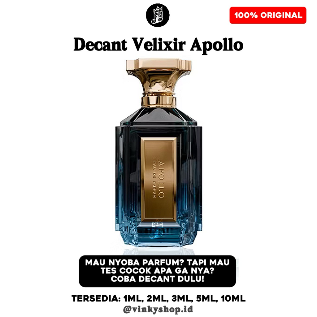 Jual Decant Parfum Velixir Apollo EDP 1ml 2ml 3ml 5ml 10ml | Shopee ...