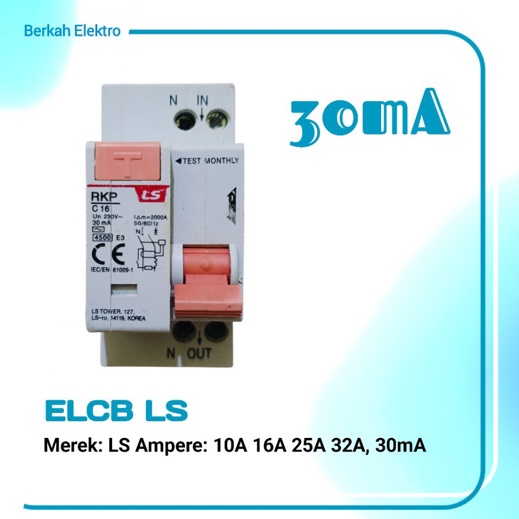Jual ELCB LS 10a 16a 25a 32a, 30mA barang second | Shopee Indonesia