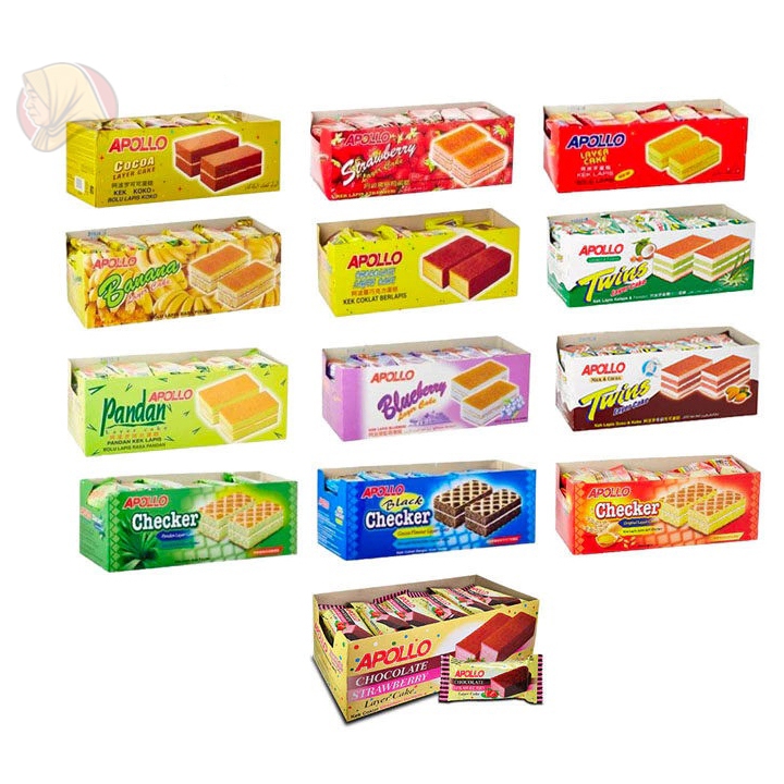 Jual Apollo Layer Cake Bolu Lapis Malaysia Repack Eceran | Shopee Indonesia