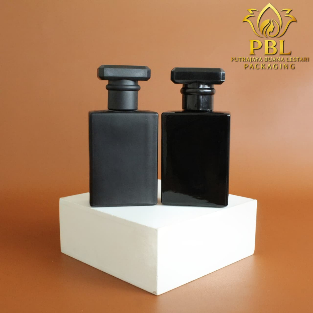 Jual Botol Parfum Chanel 30ml Hitam Doff Tutup Drat / Botol Parfum Kaca ...