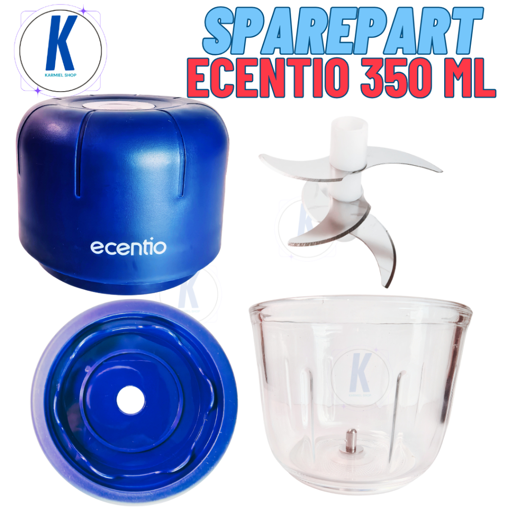 Jual ECENTIO 350ml Sparepart Mini Chopper USB Mesin Pisau Cup Tutup ...