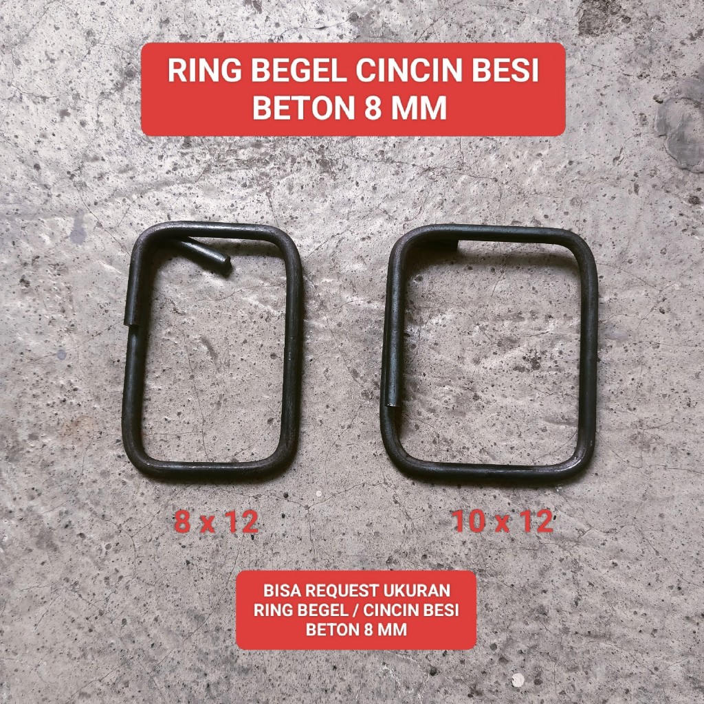Jual Ring Besi 8 cm x 10 cm & 10 cm x 12 cm Pakai Besi Beton 8 mm ...