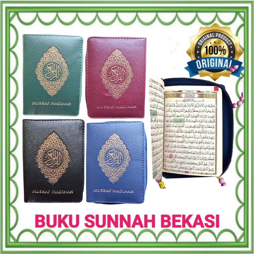 Jual MUSHAF AL QURAN SAKU RESLETING MADINAH DENGAN TAJWID WARNA | 7 X ...