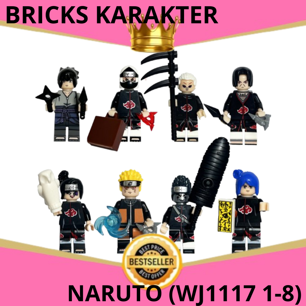 Jual BRICKS KARAKTER NARUTO BLOK BANGUNAN MAINAN MINI BONEKA SOSOK ...