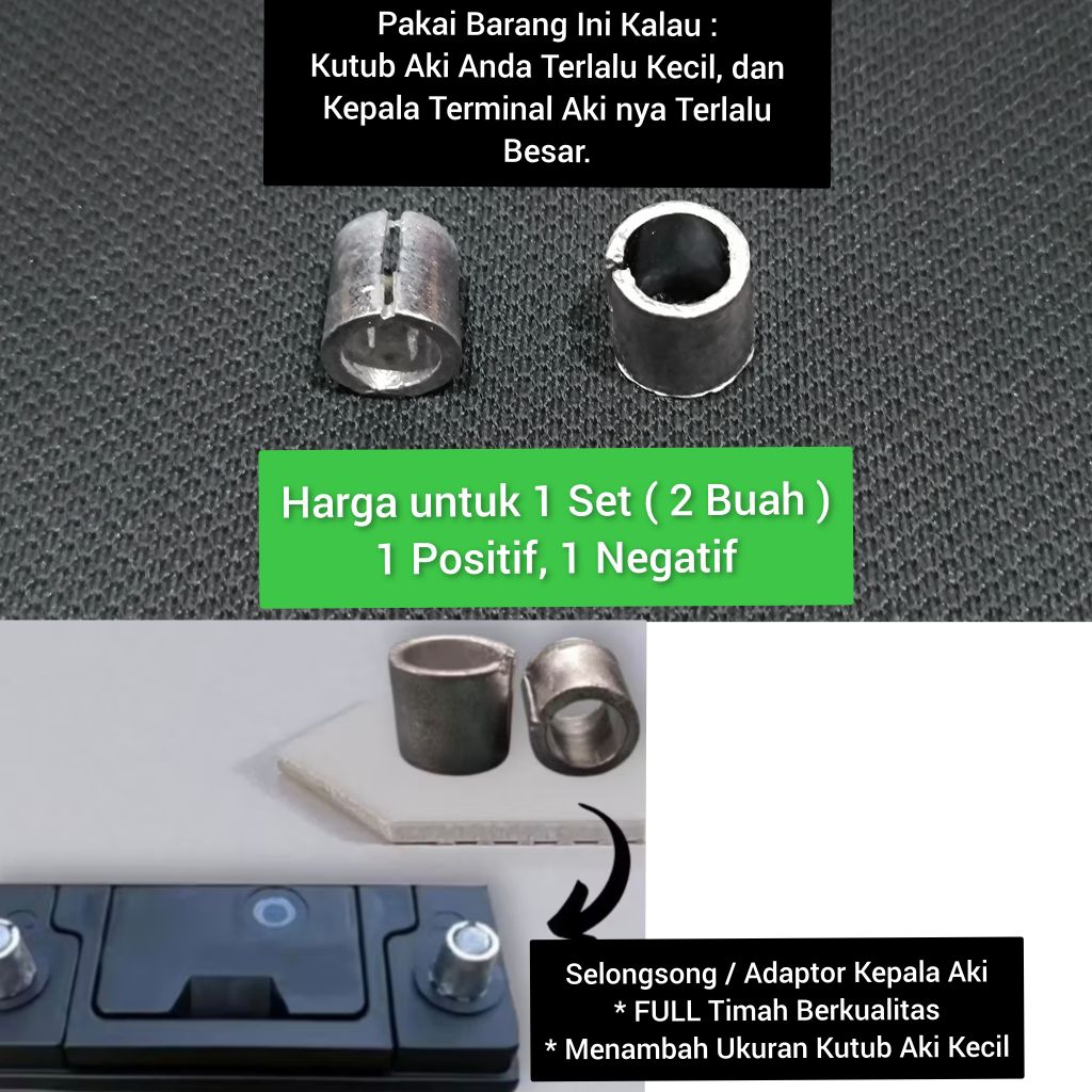 Jual Adaptor / Selongsong Timah Kepala Adapter Terminal Aki Accu ...