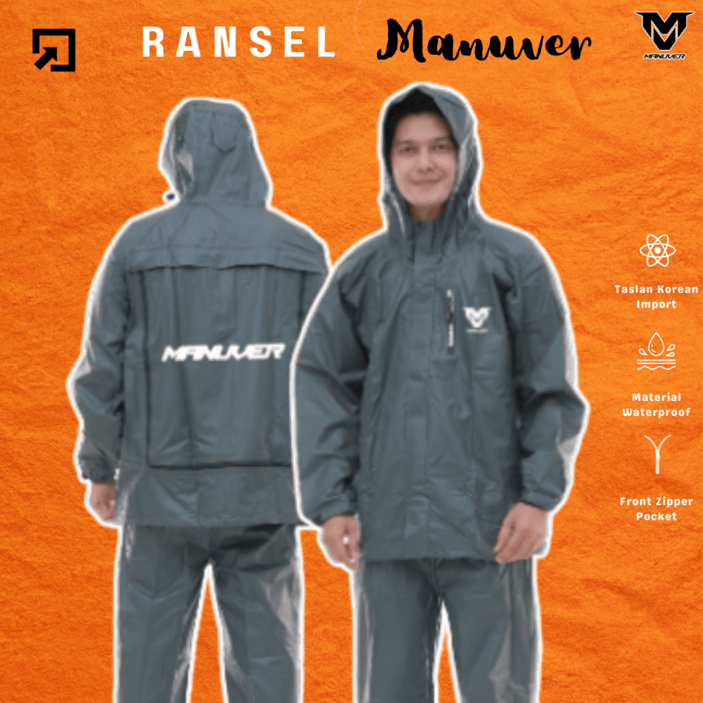 Jual Mantel Jas Hujan Backapack Tas Ransel Raincoat Premium Anti Rembes ...