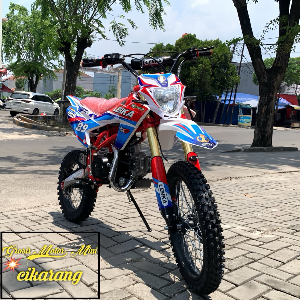 Jual MOTOR MINI TRAIL 125CC LENKA 89L MANUAL KOPLING RING 17/14 MESIN ...