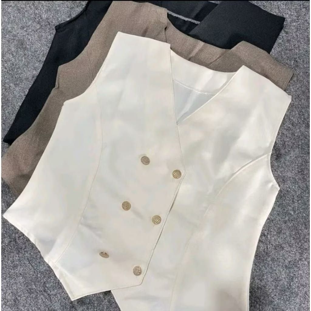 Jual VEST BASIC KEKINIAN BASIC VEST ROMPI WANITA VEST STYLE TERBARU ...