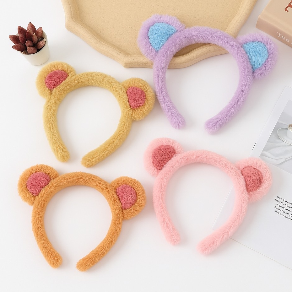 Jual Bando Wanita Bulu Karakter Bear Bando Lotso Bandana Anak dan ...
