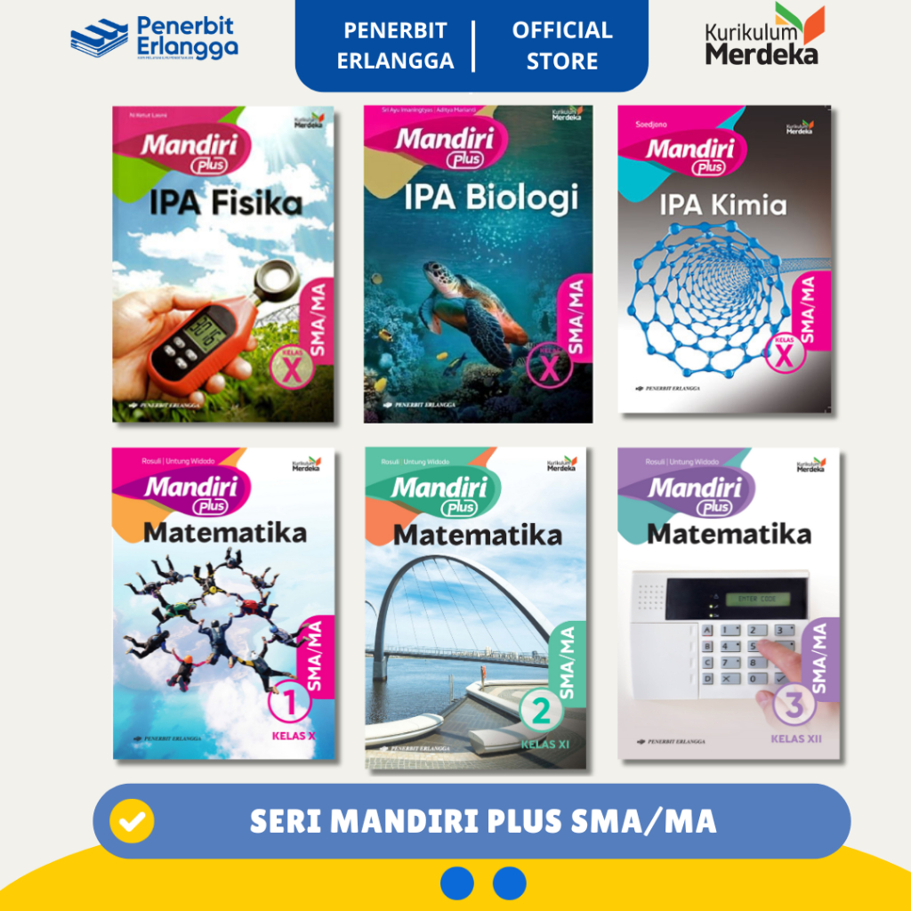 Jual [Erlangga Official] Mandiri Plus Matematika , Mandiri Plus Ipa ...