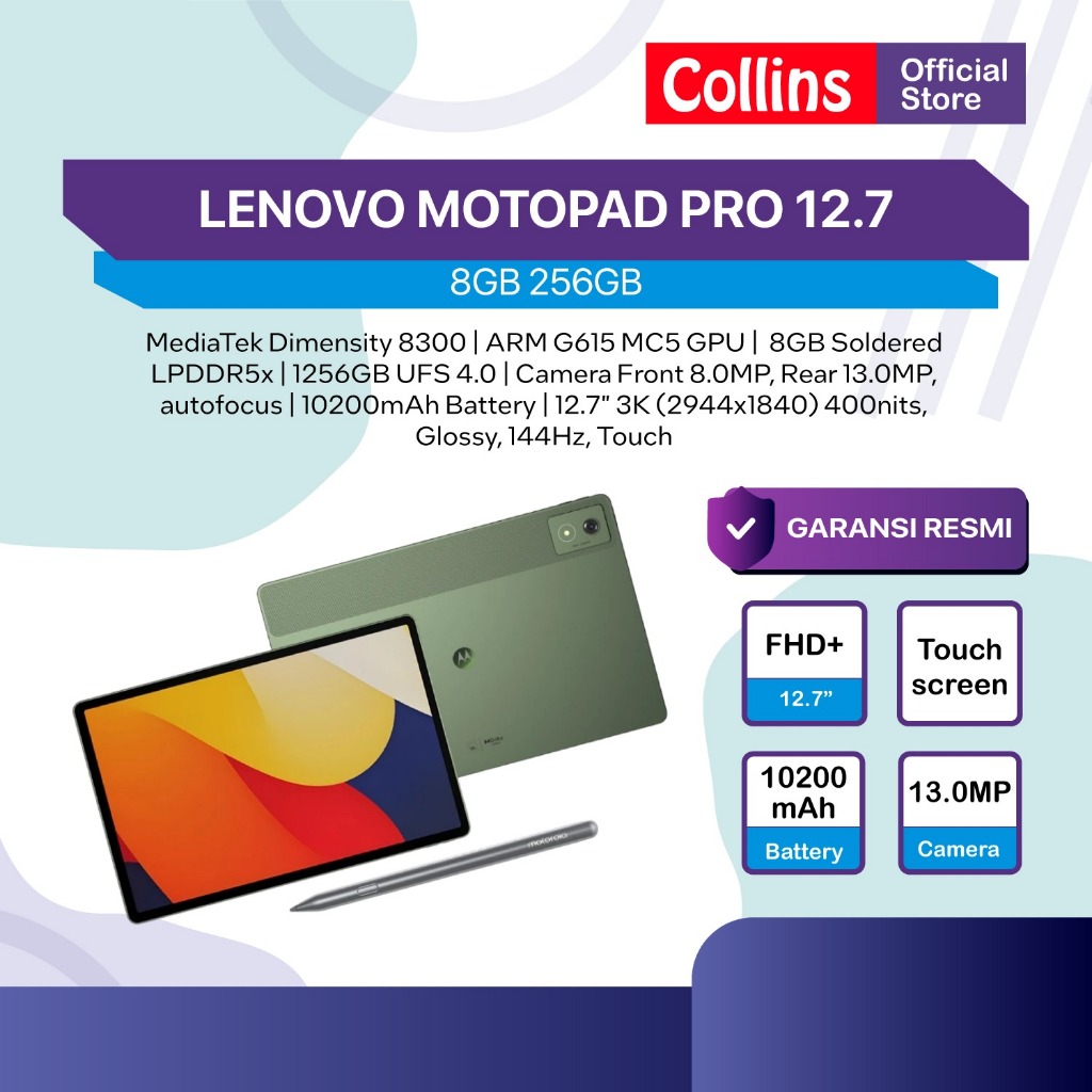 Jual Motopad 60 Pro - 8GB/256GB - Dimensity 8300 - 12.7 inch - 3K ...