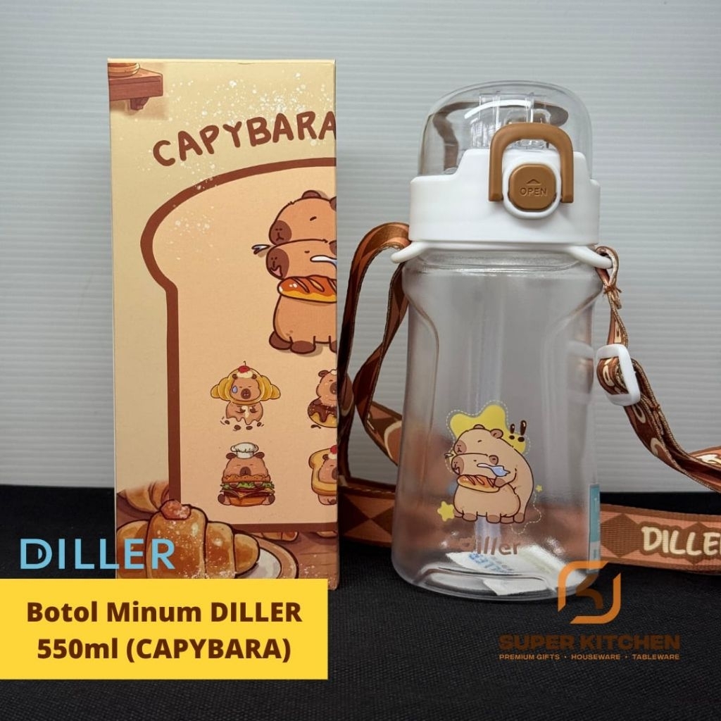 Jual BOTOL AIR DILLER CAPYBARA 550ML | Shopee Indonesia