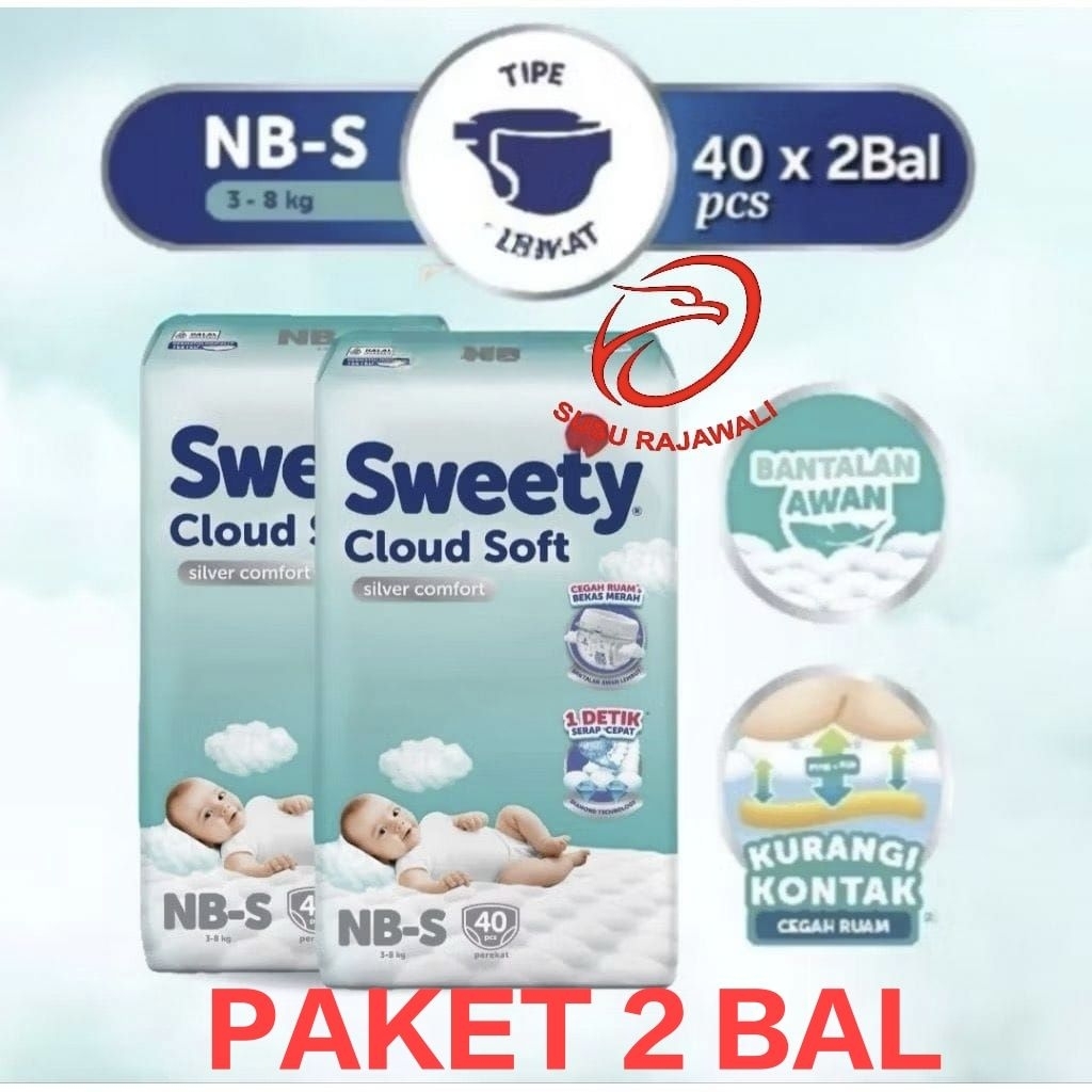 Jual Sweety Silver Perekat Nbs40 Paket 2 Bal | Shopee Indonesia