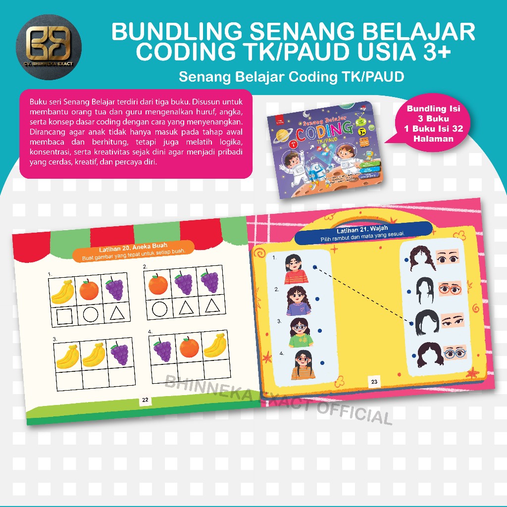 Jual Coding TK/PAUD Usia 3+ (Bundling Isi 3 Buku) | Shopee Indonesia