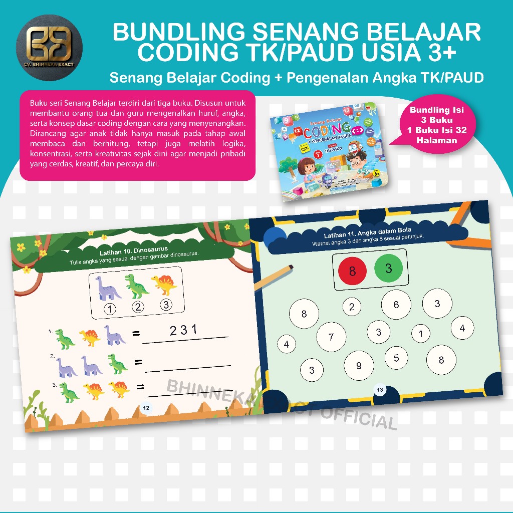 Jual Coding TK/PAUD Usia 3+ (Bundling Isi 3 Buku) | Shopee Indonesia