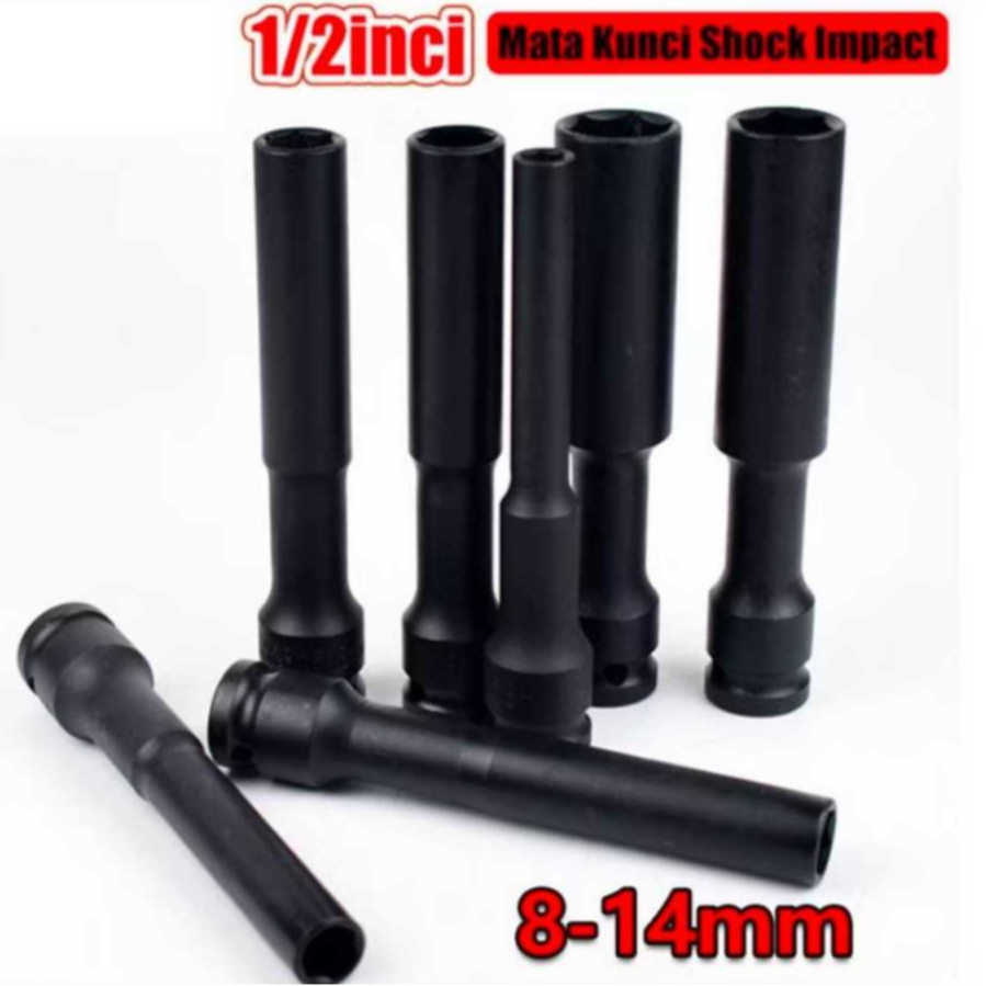 Jual SAKUTO 1/2" Drive Deep Impact Socket Set /Hex Socket Impact Wrench ...