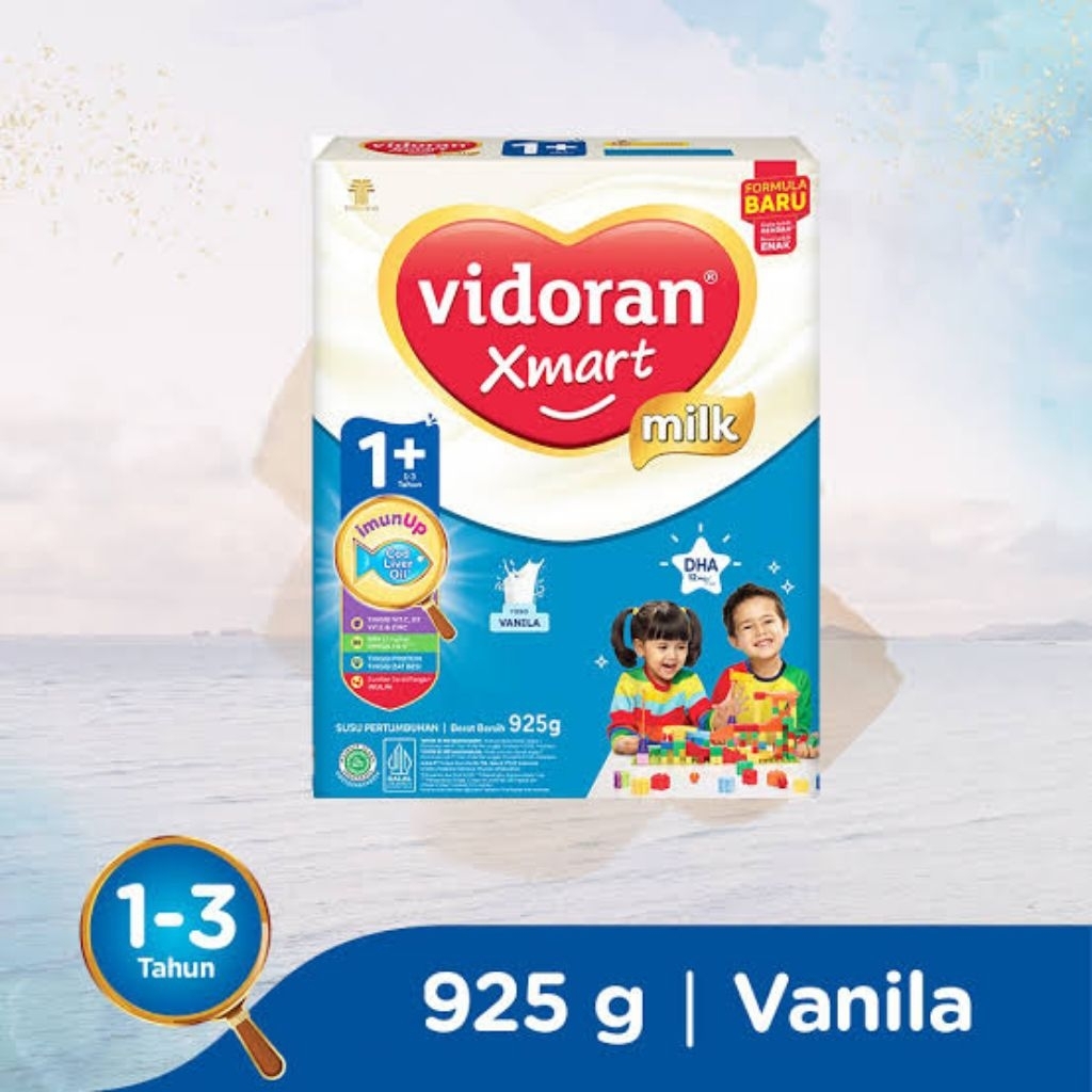 Jual SUSU Vidoran Xmart Milk 3+ VANILA 925gram 2027 2027 | Shopee Indonesia