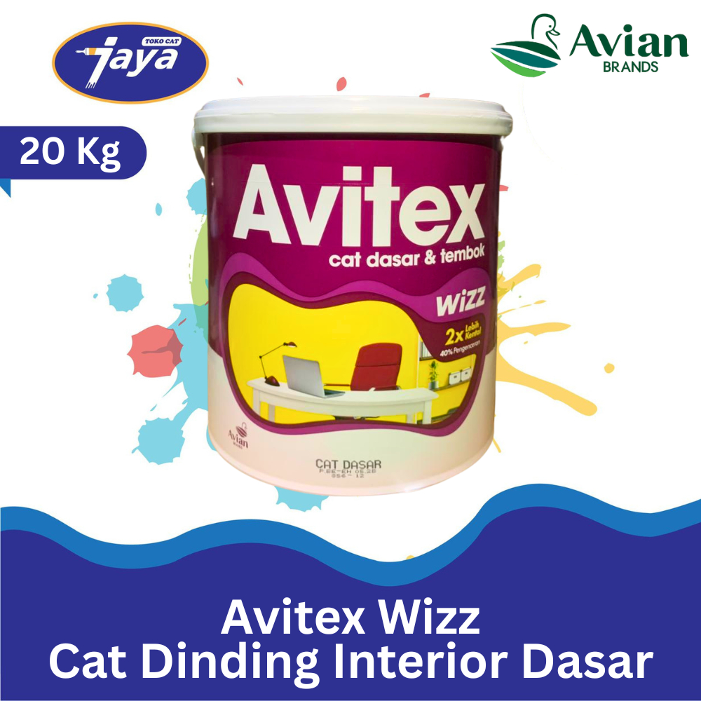Jual Cat dasar dinding tembok dalam interior Avitex Wizz 20Kg 20 kg ...