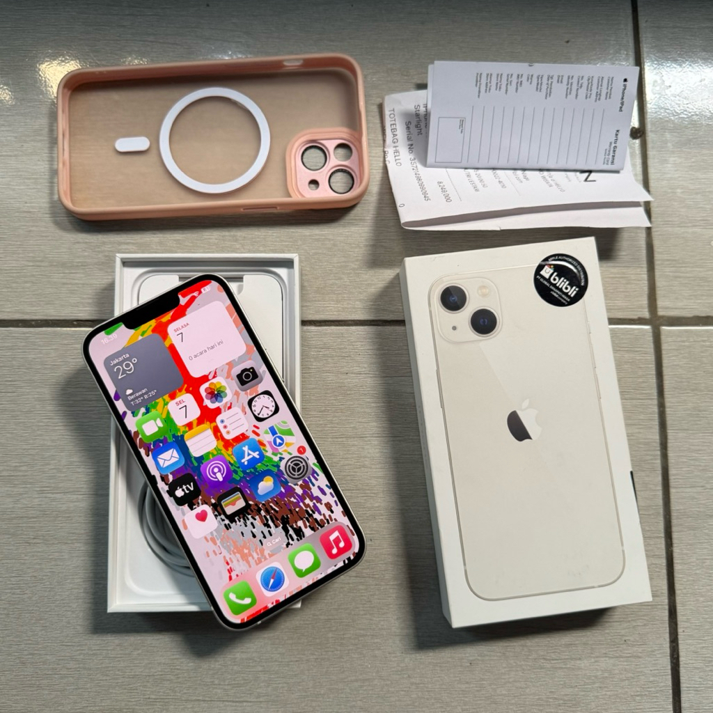 Jual IP 13 Resmi GDN SA/A 128Gb second Fullset Mulus BH100% | Shopee Indonesia