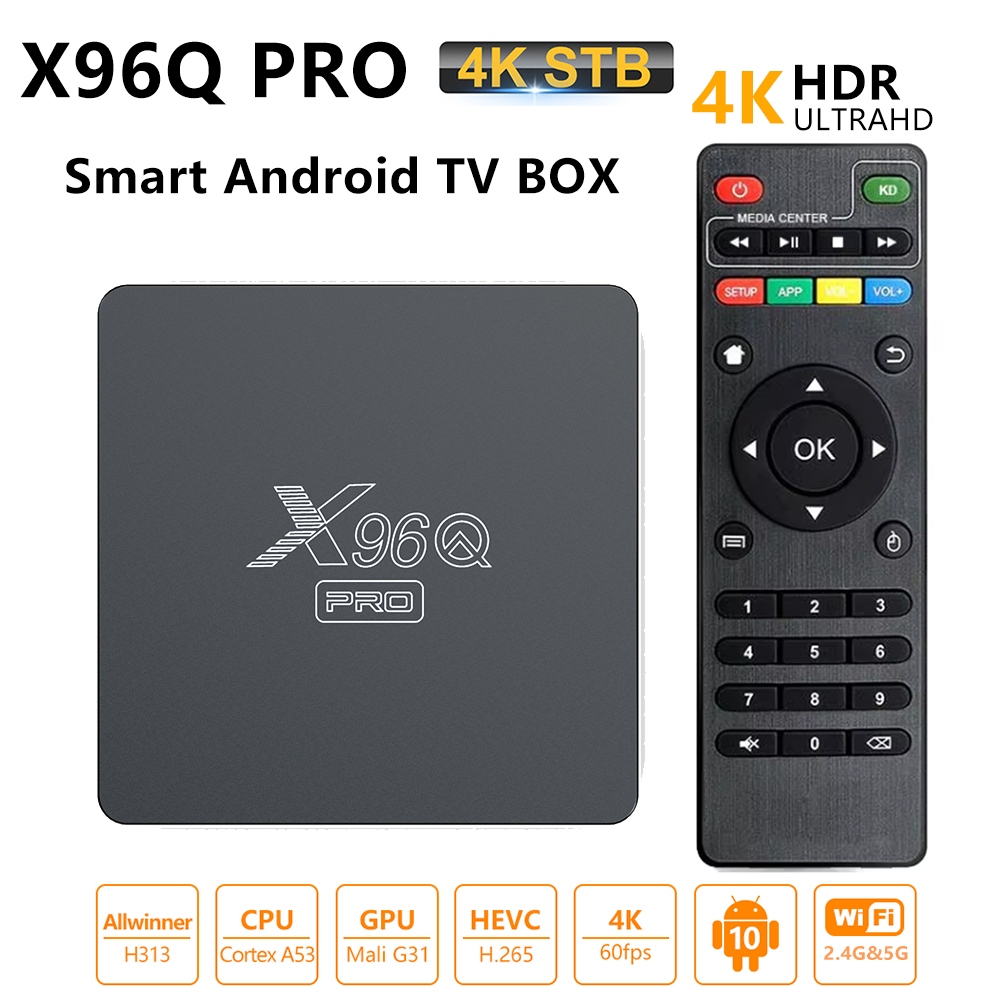 Jual Android TV Box X96Q PRO 4K HD Smart TV Box Media Player STB ...
