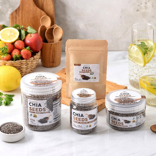 Jual Chia Seeds Organic Pure 100% Non GMO Diet / Chia Seed Biji Cia ...
