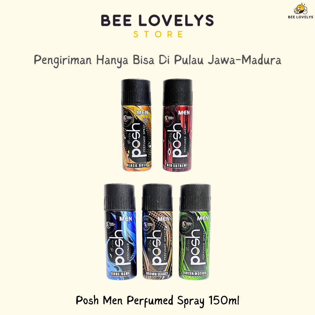 Jual POSH Men Perfumed Spray 150ml | Shopee Indonesia