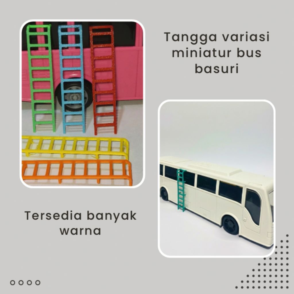 Jual Tangga variasi miniatur bus plastik modifikasi Miniatur bus ...