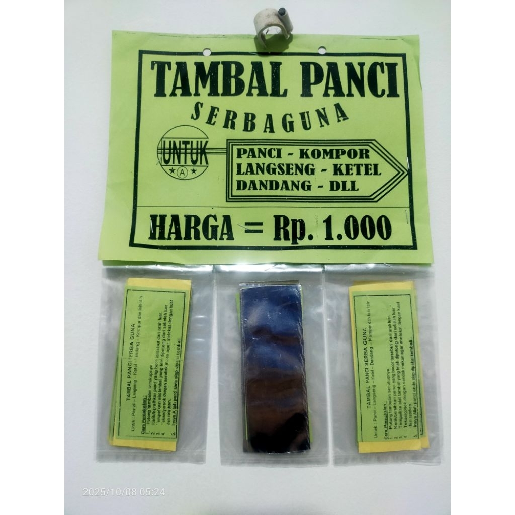 Jual TAMBAL PANCI SERBAGUNA~ tambal panci satuan- tambal panci lembaran ...