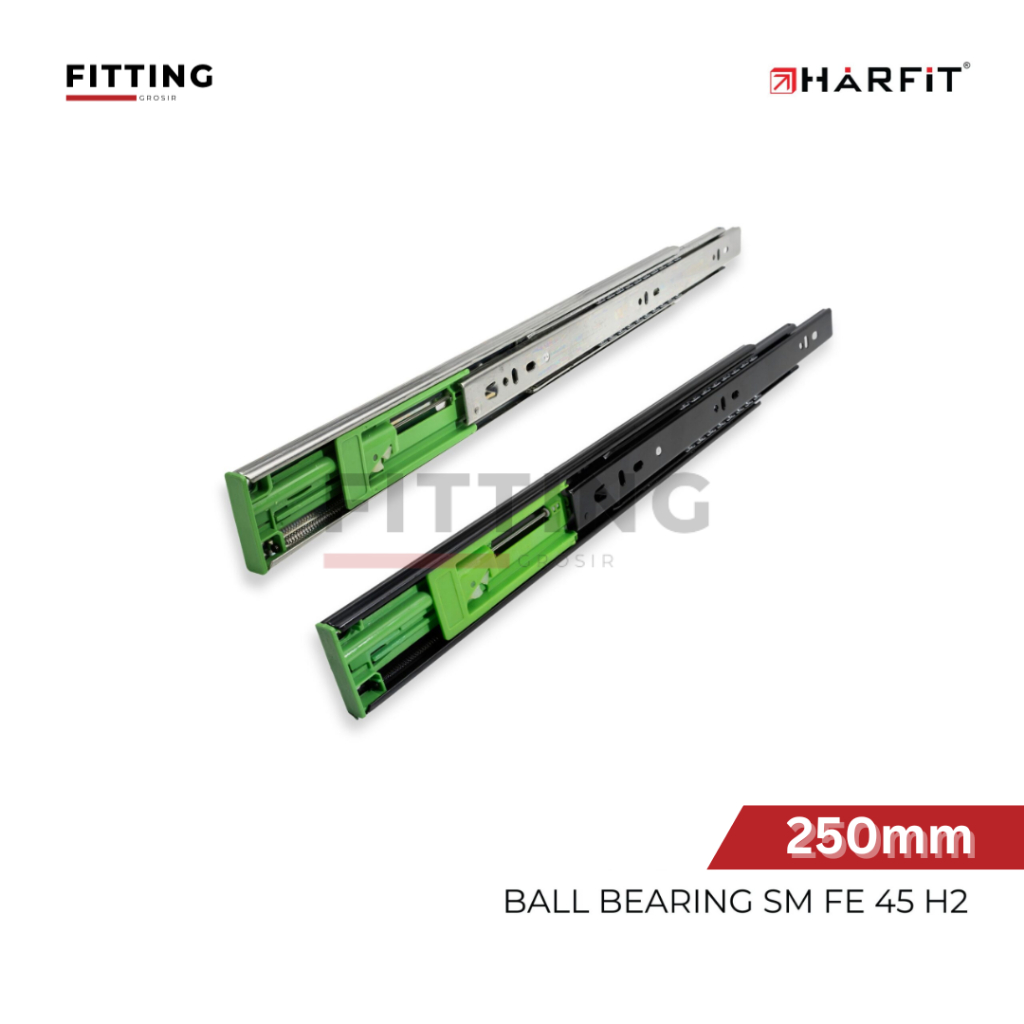 Jual HARFIT Rel Ball Bearing SM FE-45-H2 - 250mm - Runner Double Tarik ...