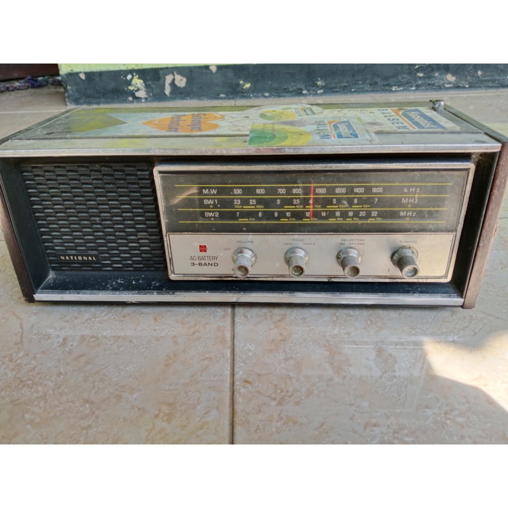 Jual RADIO JADUL NATIONAL 3 BAND LENGKAP MESIN | Shopee Indonesia