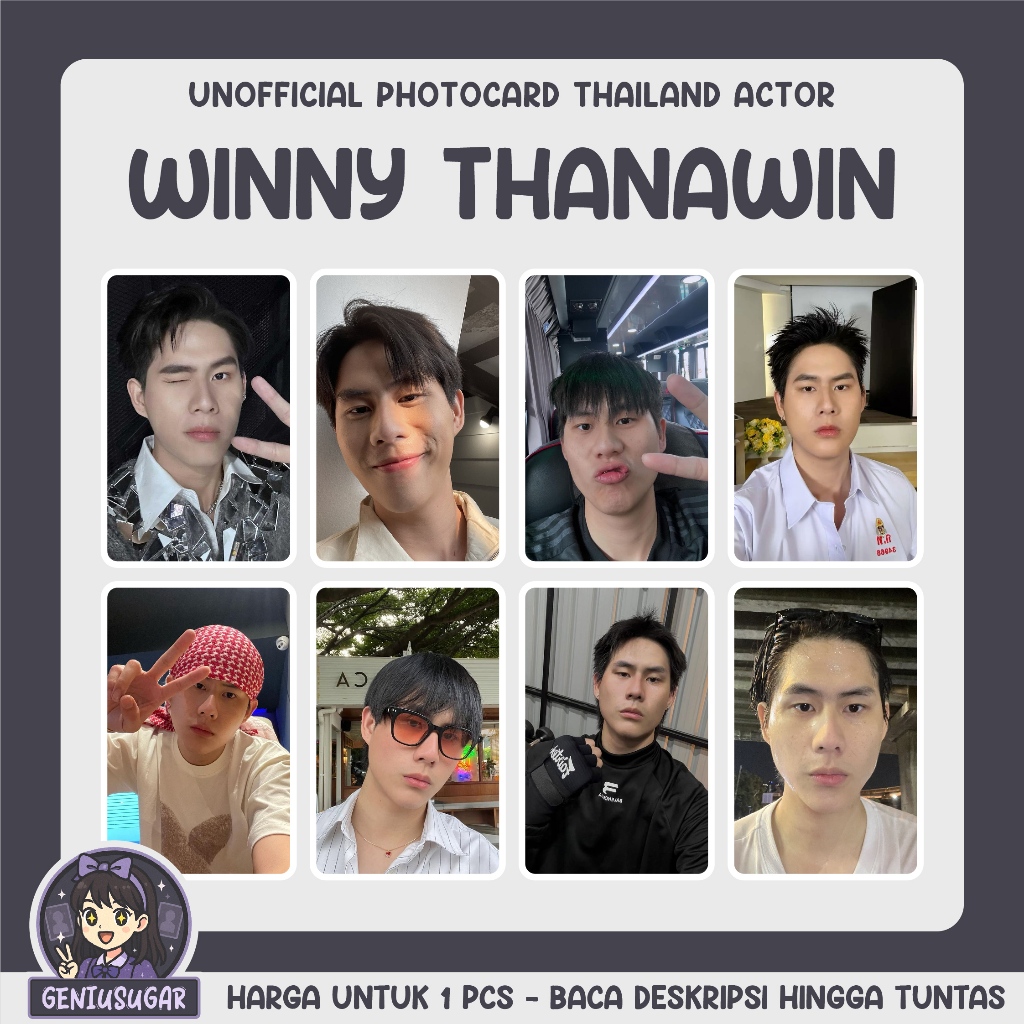 Jual [THAILAND ACTOR] WINNY THANAWIN UNOFFICIAL PHOTOCARD | Shopee ...
