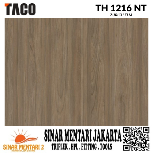 Jual TACO HPL WOODGRAIN TH 1216 NT ZURICH ELM | Shopee Indonesia