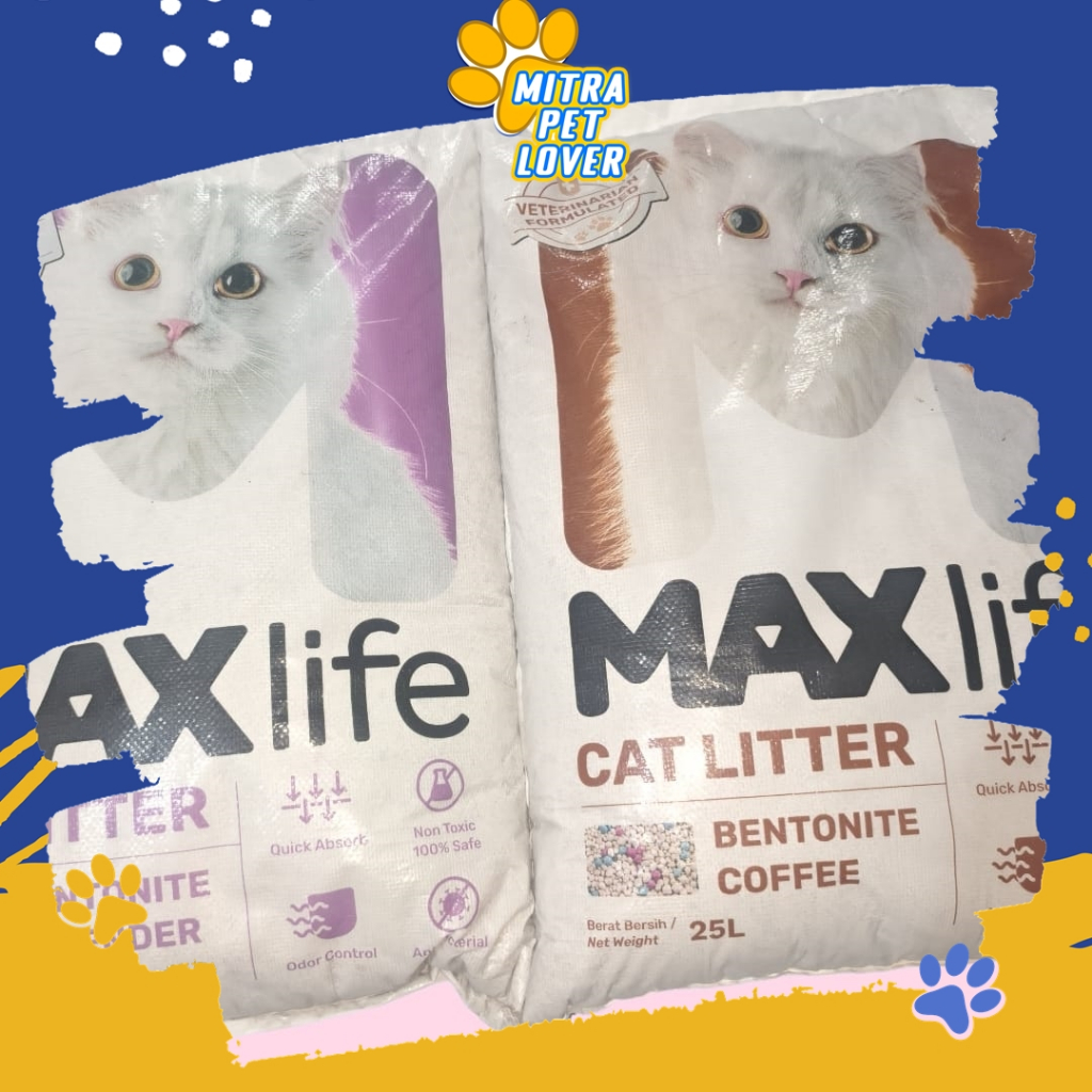 Jual Pasir MAXLife Cat Litter Bentonite 25Lt – Pasir Kucing & Kitten ...