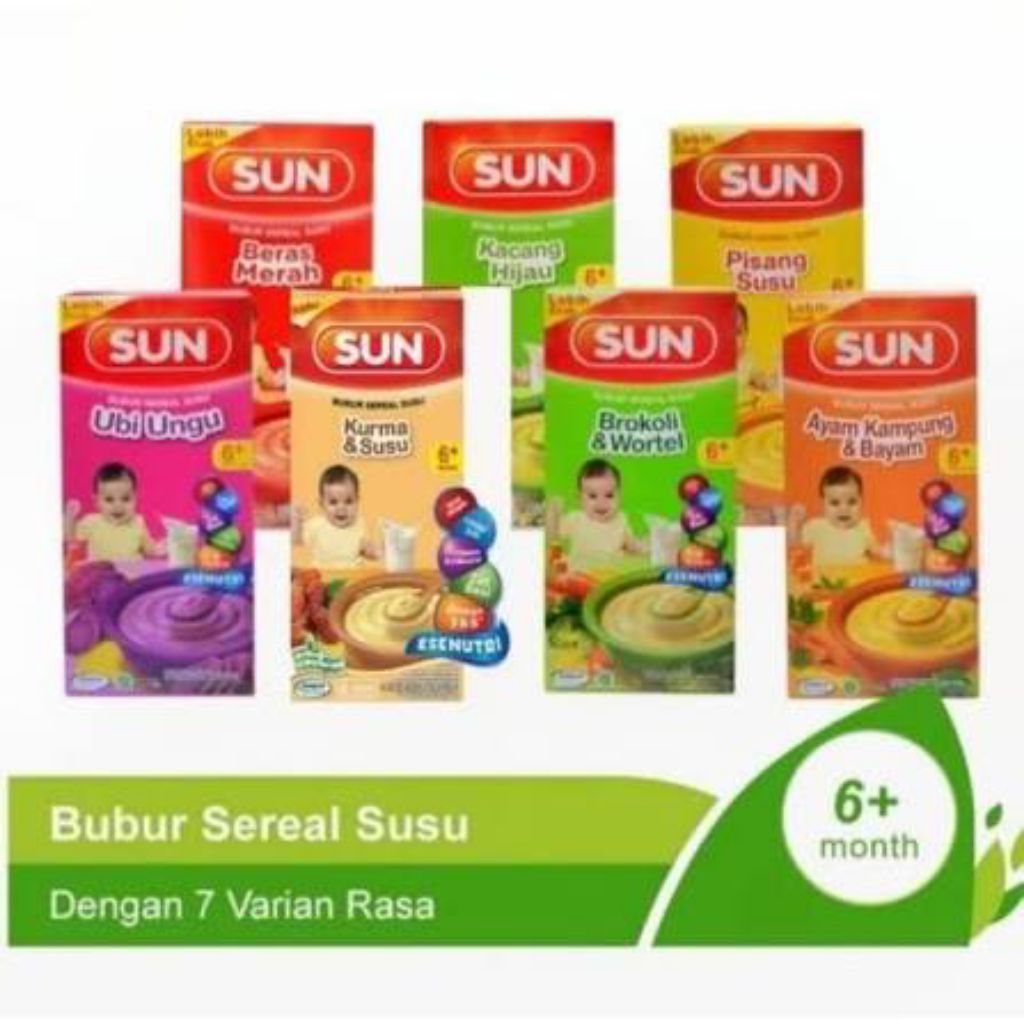 Jual Sun bubur sereal susu box 120gram | Shopee Indonesia
