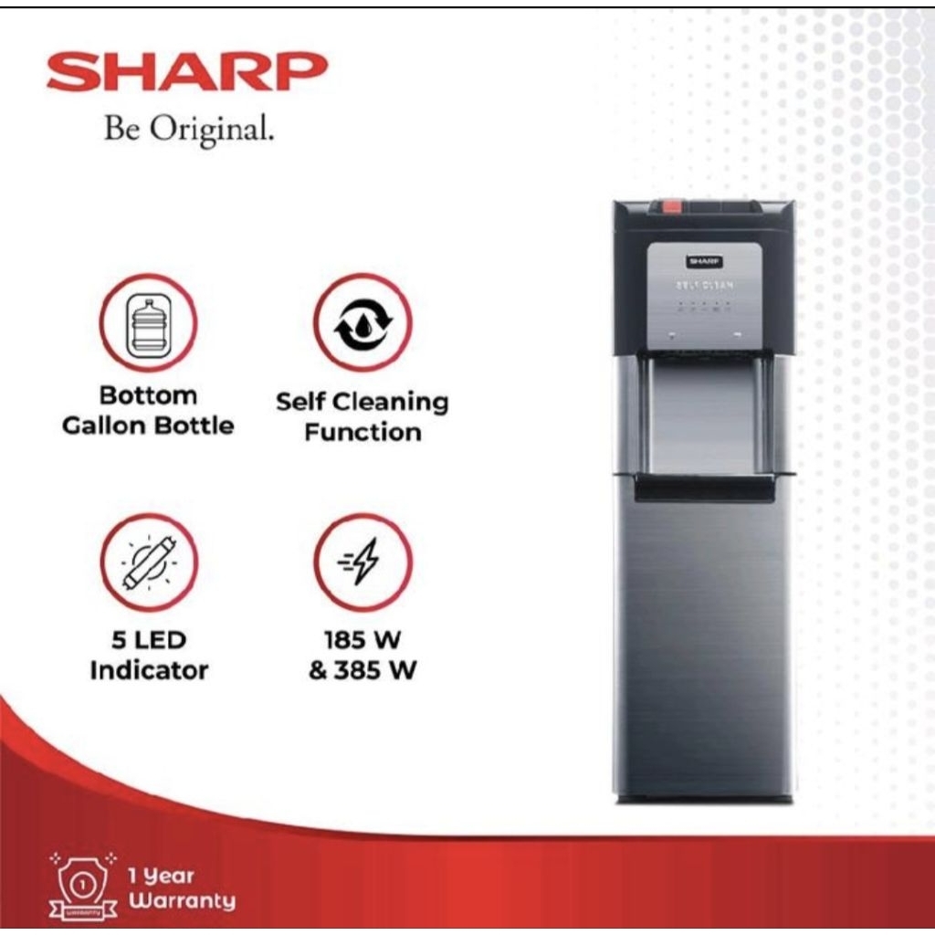 Jual DISPENSER SHARP GALON BAWAH SWD 73 EHL BK/BL | Shopee Indonesia