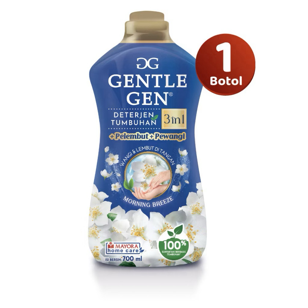 Jual Gentle Gen Morning Breeze Botol 3in1 Pelembut + Pewangi 700ml ...