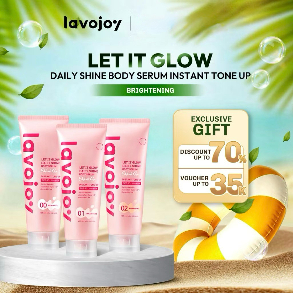 Jual [Tone Up 00-01-02] Lavojoy Let It Glow Daily Shine Body Serum ...