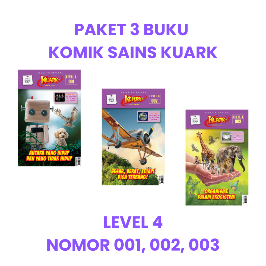 Jual KUARK - Paket 3 Buku Level IV Nomor 001 sd. 003 - Materi OSK 2026 ...