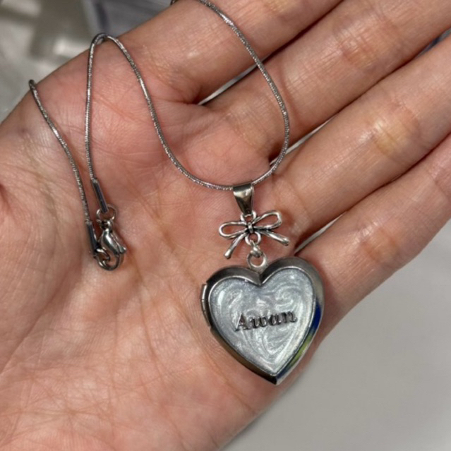 Jual [Bezzle Studio] Heart Locket Necklace | Stainless Steel | Custom ...