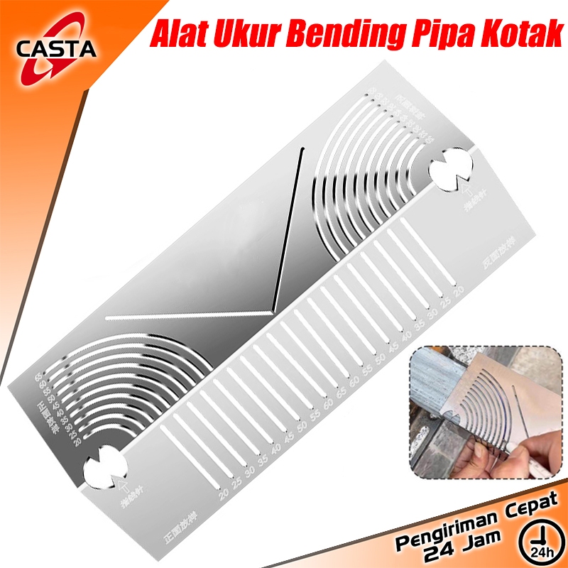 Jual CASTA Alat Penanda Baru Pengukur Penanda Tabung Persegi Penggaris ...